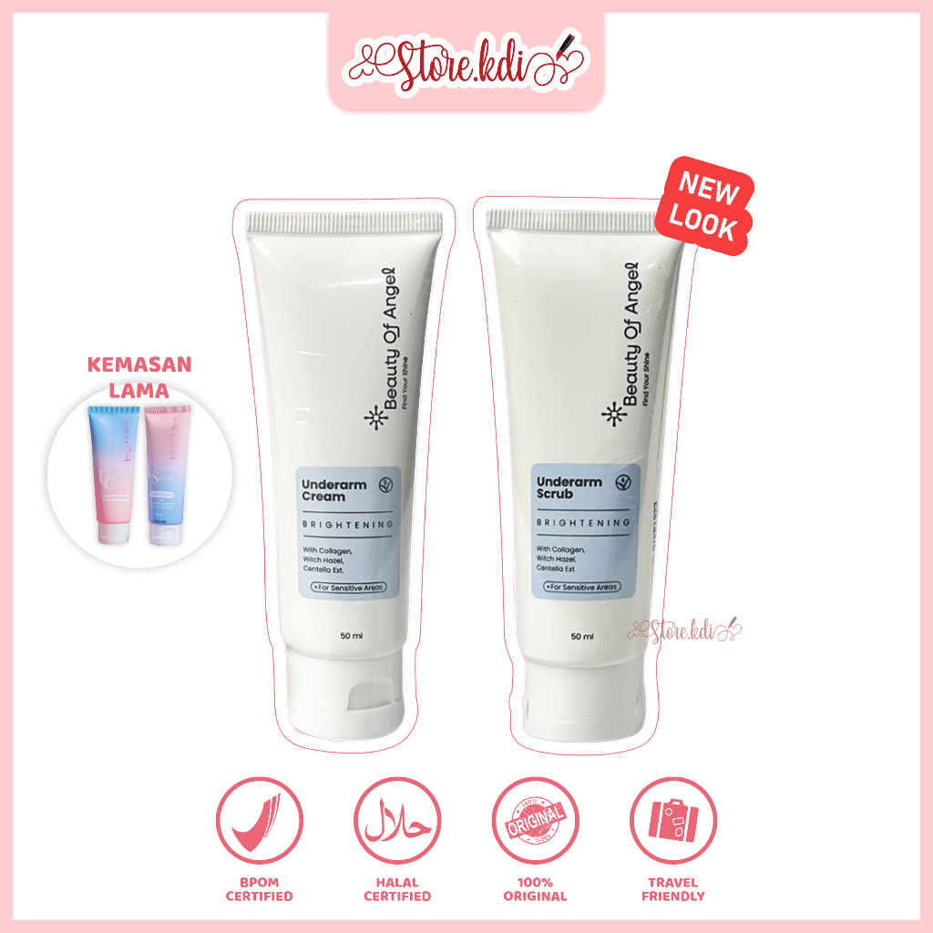 Beauty OF ANGEL Underarm Scrub 50 ml & Cream 50 g | Shopee Singapore