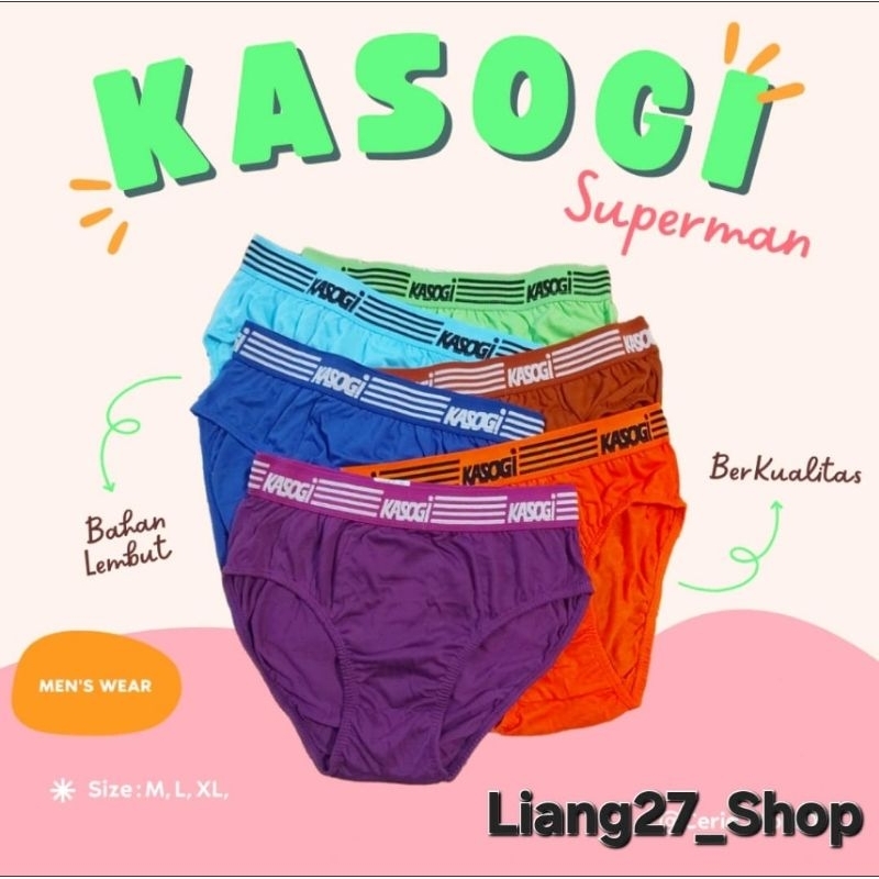 Kasogi SUPERMEN Men's Underwear ML XL (1 PCS) | Shopee Singapore