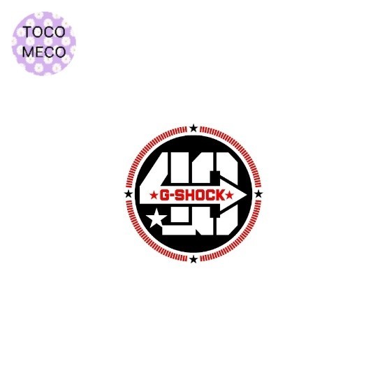 Casio G SHOCK 40th anniversary logo rounded sticker | Shopee Singapore
