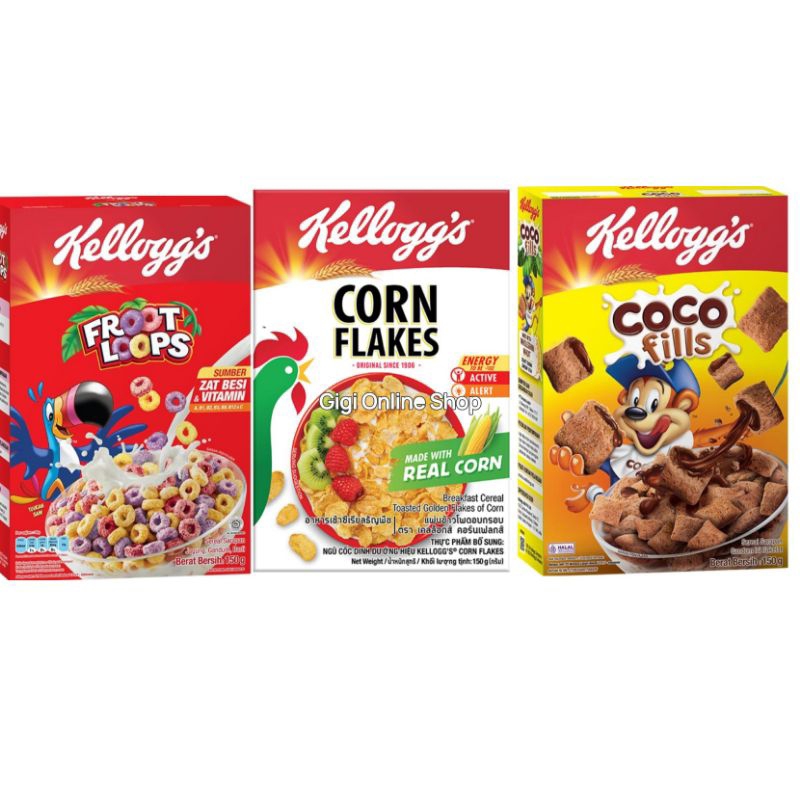 Kelloggs Cereal Froot Loops Corn Flakes Coco Fills | Shopee Singapore