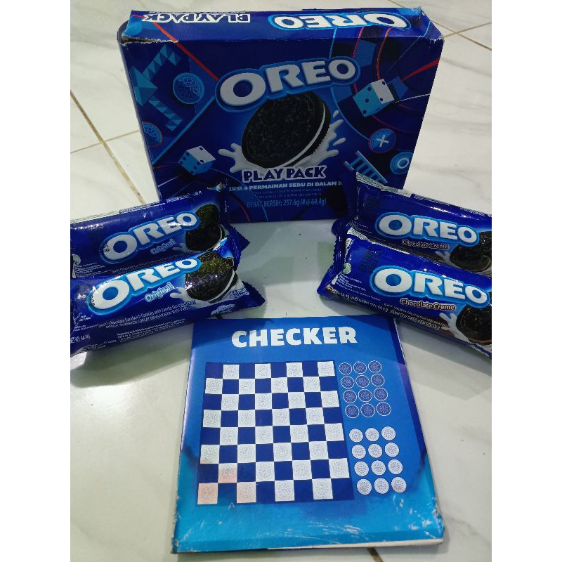 Oreo playpack (Oreo choco, vanilla 4x64,4gr free Ludo) | Shopee Singapore