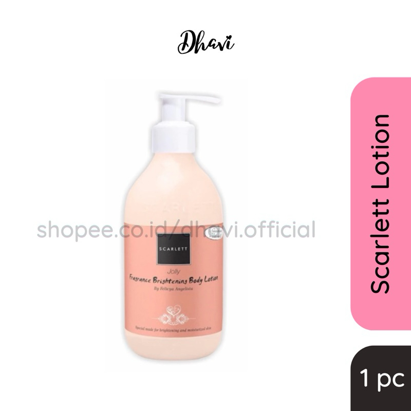 Scarlett Whitening Jolly Fragrance Brightening Body Lotion Moisturizing ... Scarlett Whitening Jolly Fragrance Brightening Body Lotion Moisturizing ...