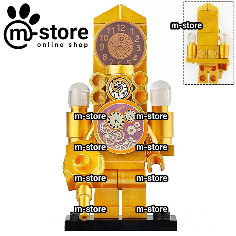 Brick skibidi toilet titan clock man mini toy figure | Shopee Singapore