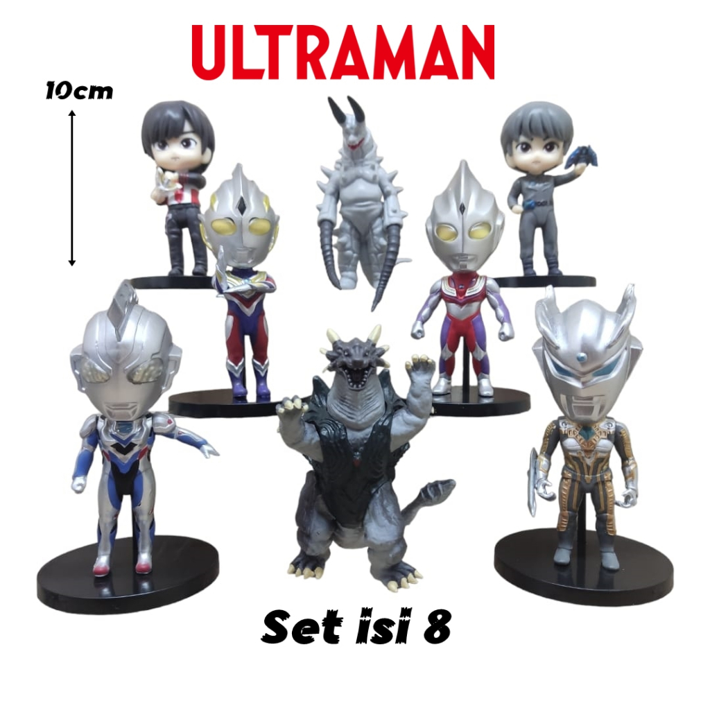 Ultraman Trigger Kengo Manaka Zero Monster Action Figure Set 8 pcs ...