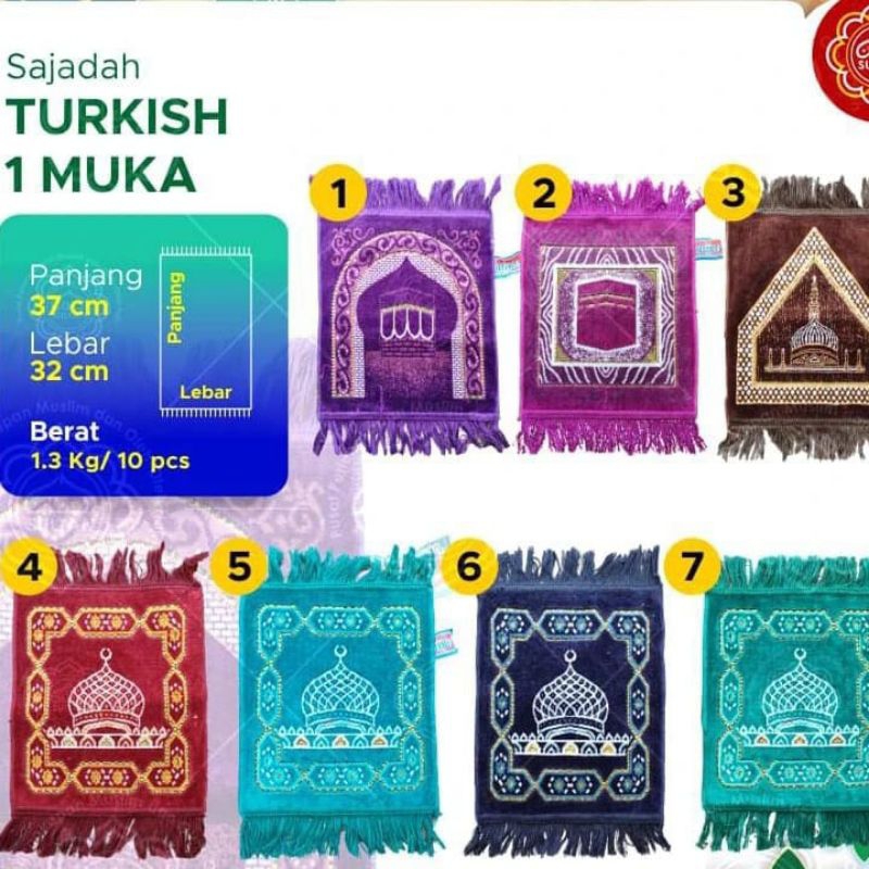 10pcs free packaged Turkish spigel face prayer mats | Shopee Singapore