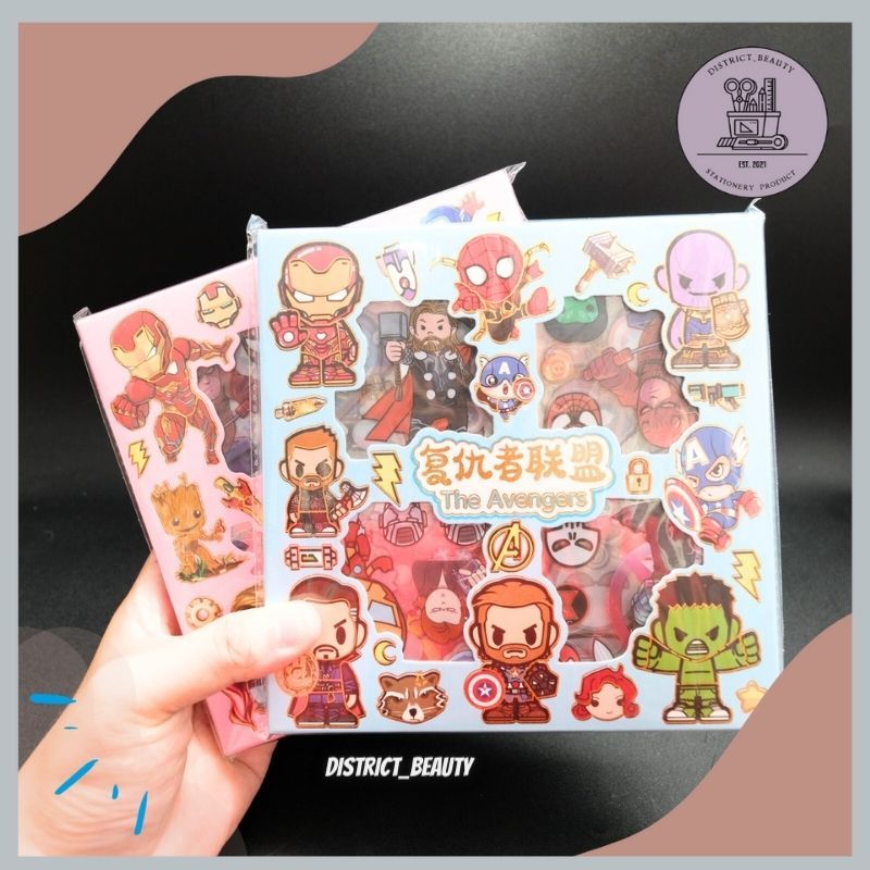 Stickers 100 SHEETS AVENGERS SUPER HERO STICKERS MARVEL SUPERHERO ...