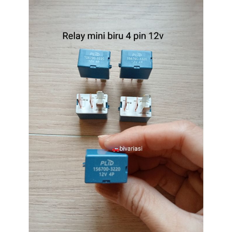 Mini relay for car lights 4 pin 12v / blue mini relay 4 pin 12v ...