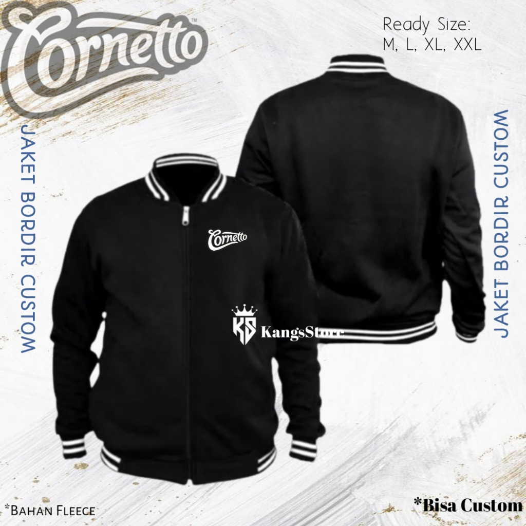 Wall's Pt Unilever Cornetto Jacket Embroidered Custom Varsity | Shopee ...