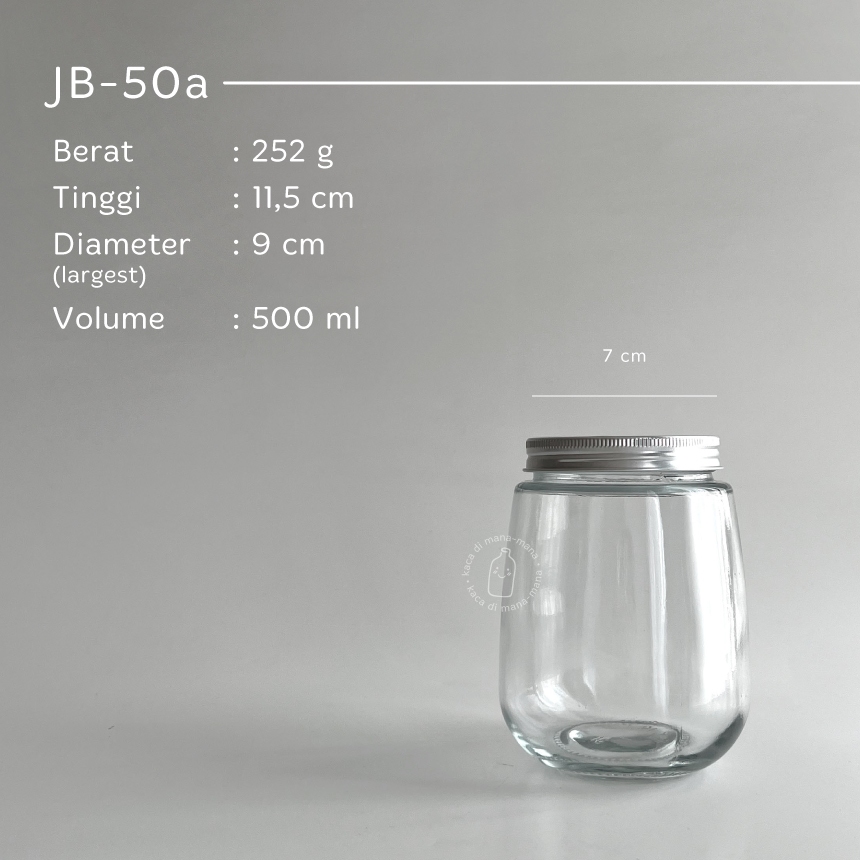 Large aesthetic round glass jar - rounded big aesthetic glass jar 500ml ...