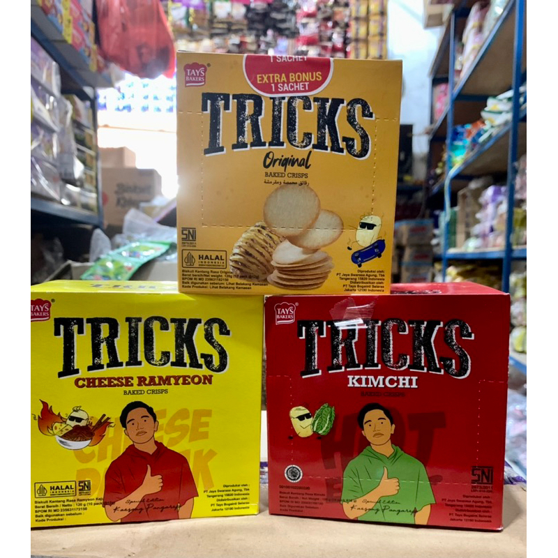 Tricks - TRICKS 150g (1 Box 10PCS) Snack Baked Chips Potato Box ...