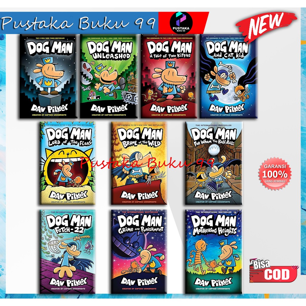 Dog Man Books Series Set 1-10 {Comic) | Shopee Singapore