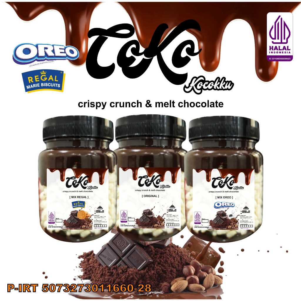Chocolate original chocojar / Chocolate melted / rice crispy choco melt ...