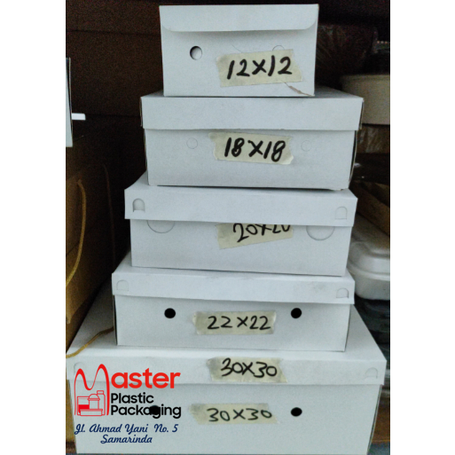 PUTIH Snack Box / Cake Box / TPS White Rice Box - 10 Pcs | Shopee Singapore