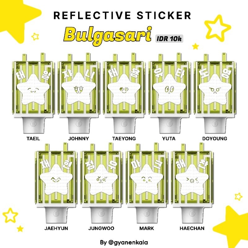Bulgasari (Normal ver.) Nct 127 | Sticker reflective lightstick ls deco ...