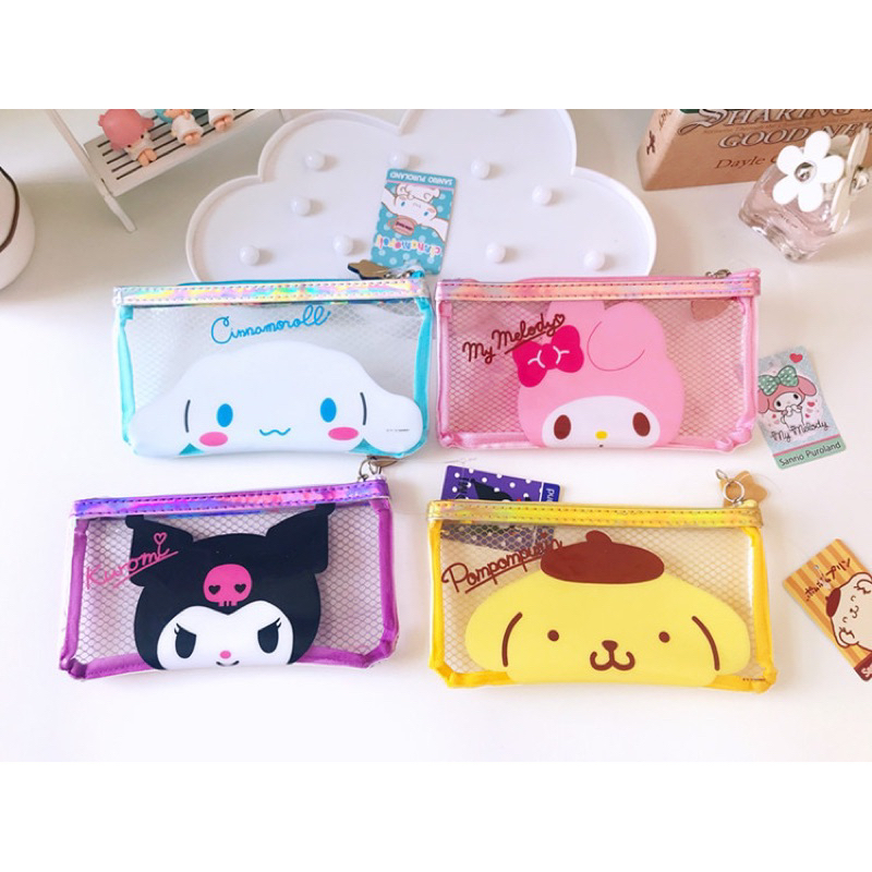 Sanrio Kuromi Melody Cinnamoroll Badtzmaru Pompompurin Pencil Case ...