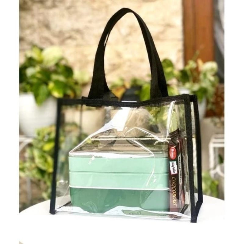 Transparent Mica Bag 25x20x12 Totebag Souvenir Hampers Celebration ...