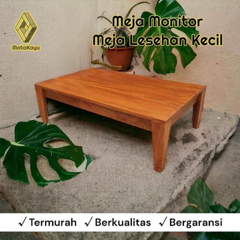 KAYU Small lesehan table 40 - 45 x 20 cm wooden monitor table coffee ...