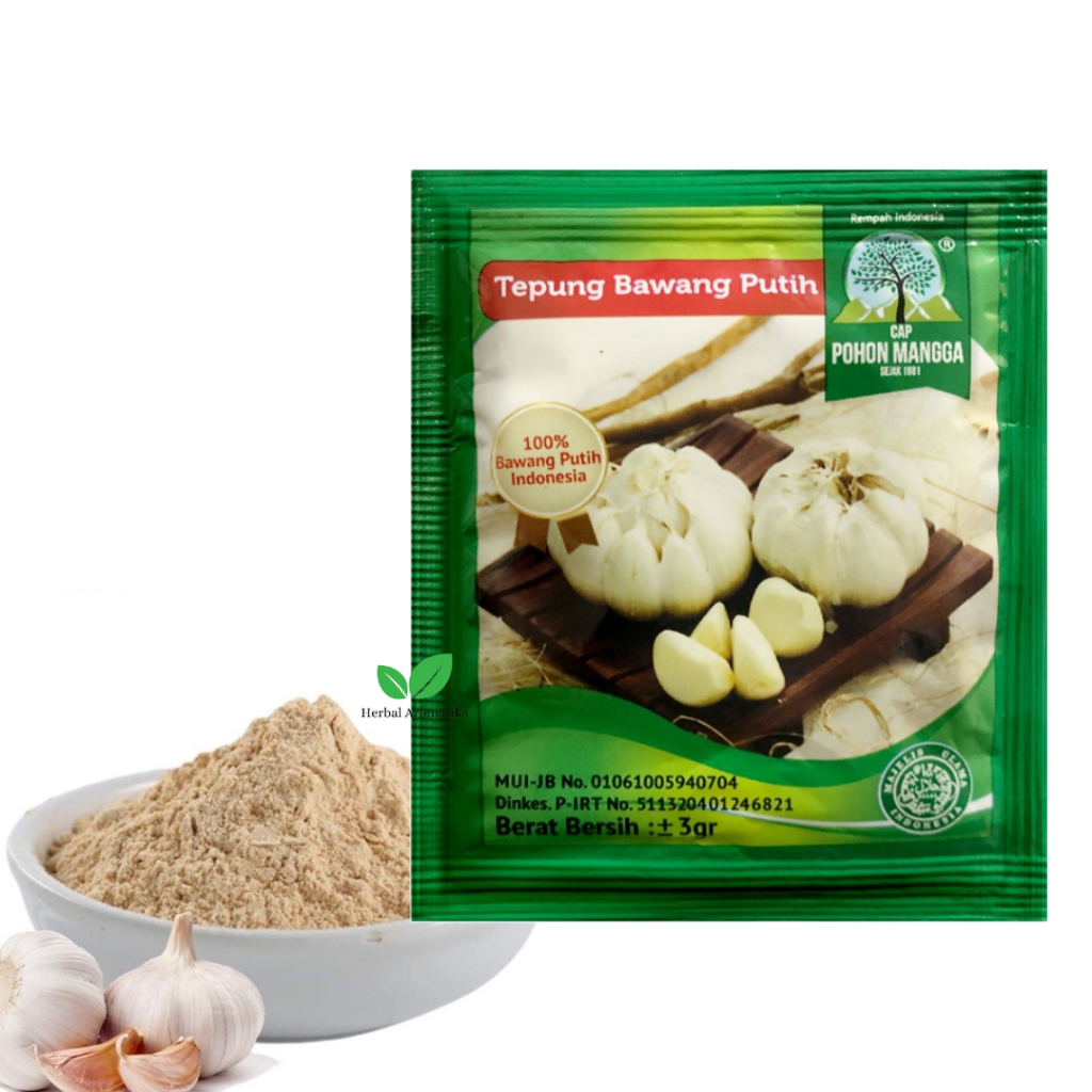 PUTIH Sachet - HERBAL Seasoning Powder Instant Garlic Flour Cap Mango ...