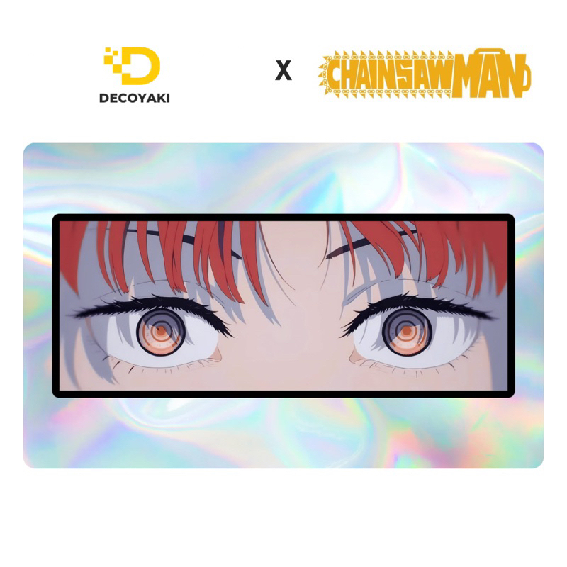 Makima Hologram Slap Sticker, Makima Chainsaw Man Hologram Sticker ...