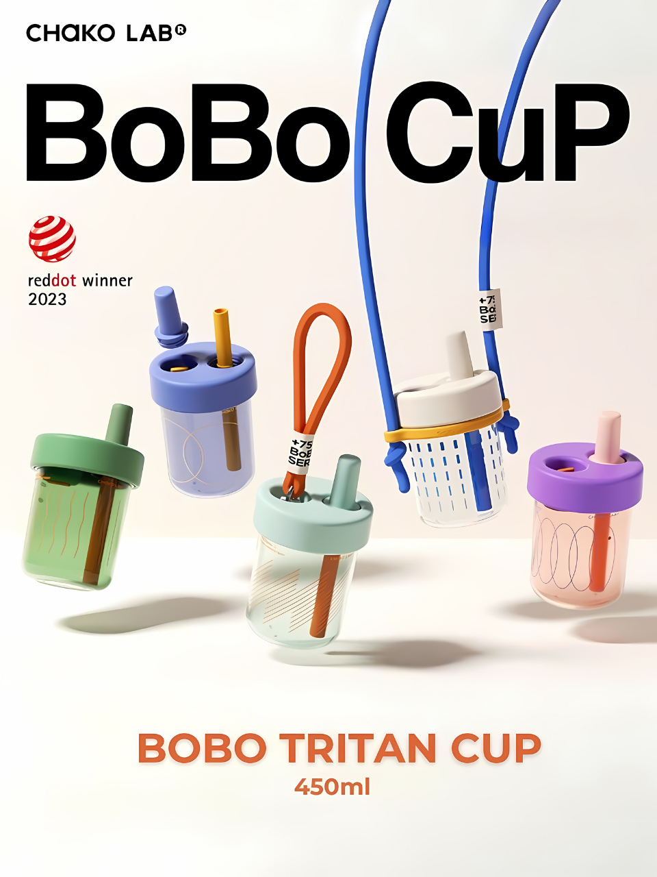 Chako LAB Bobo Tritan Cup 450 ml Chakolab | Shopee Singapore