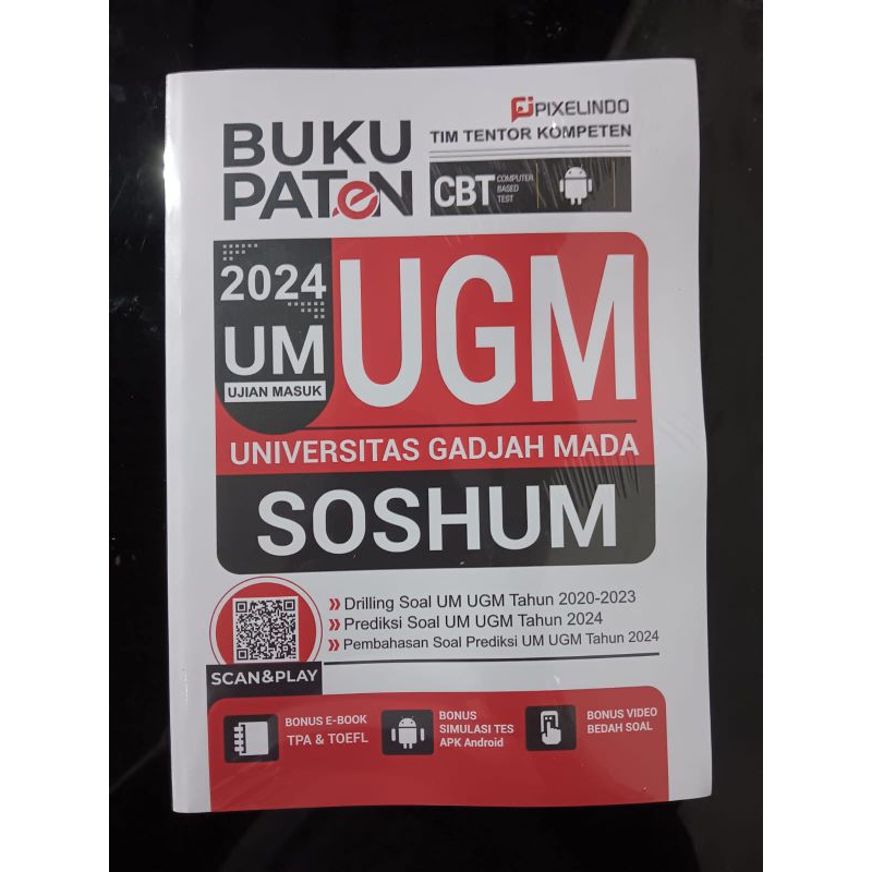 Soshum 2024 UGM Entrance Exam Patent Book - Pixelindo Publisher ...