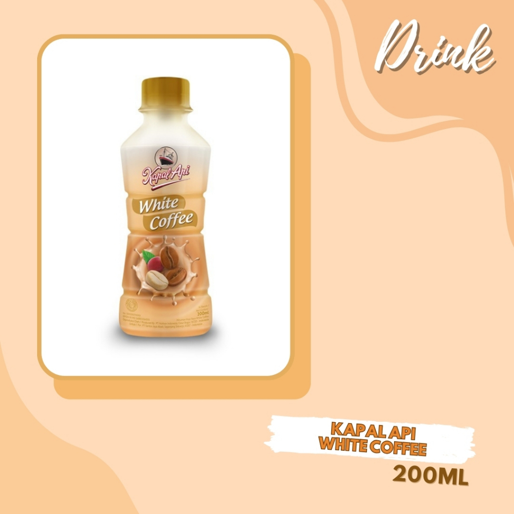 DRINK | Bottled drink | BOTTLE COFFEE | KAPAL API WHITE COFFEE 200ML ...