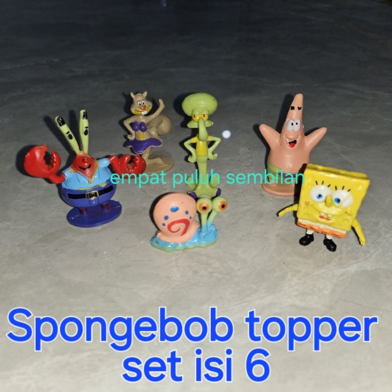 Spongebob topper - cake toy decoration - sponge bob and friends cake ...