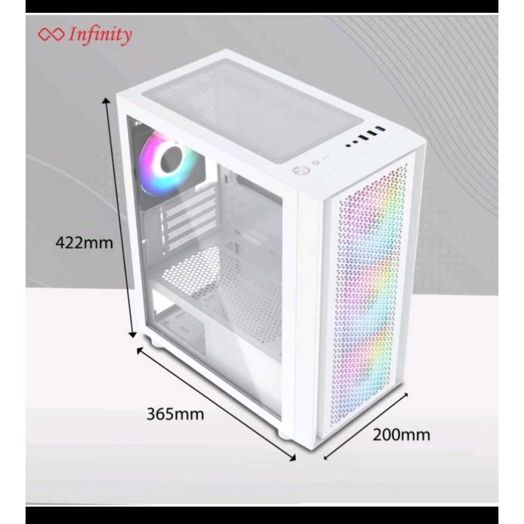 Infinity Cyclops V2 ATX Gaming PC Case Computer Case - no fan | Shopee ...