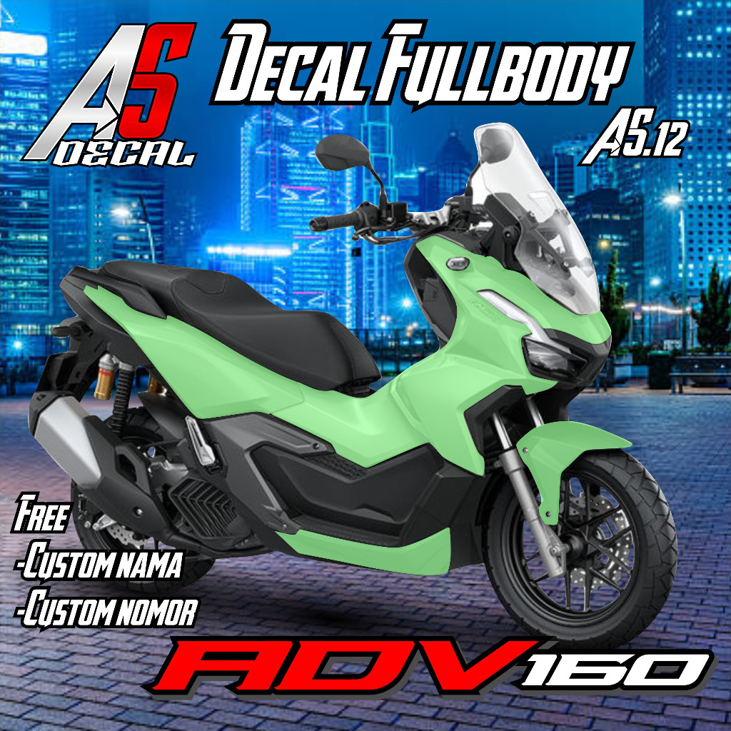 Full BODY DECAL STICKER HONDA ADV 160 NEW 2022 2023 2024 DECAL STICKER ...