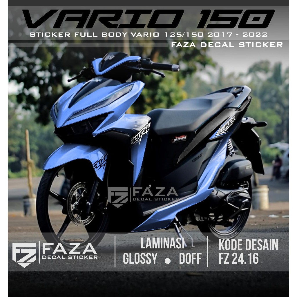 (FAZA Decal)decal Sticker Vario 125/150 new full body Click Latest ...