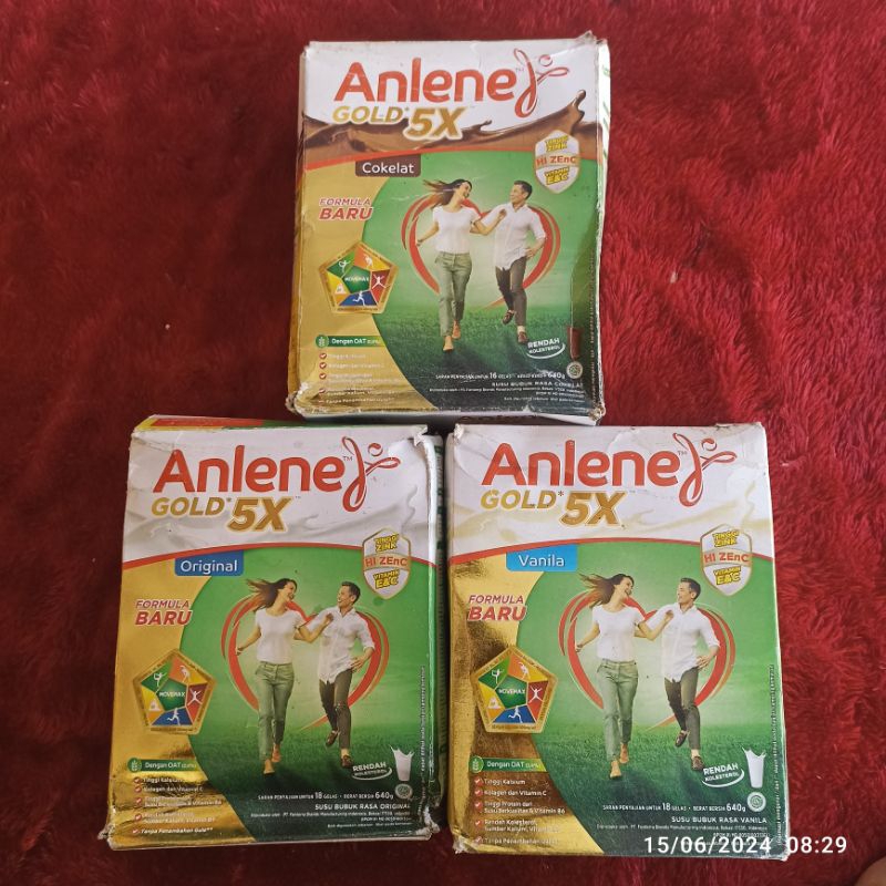 Anlene Gold 5X Hi-Calcium Milk Powder 640gr Chocolate / Original ...