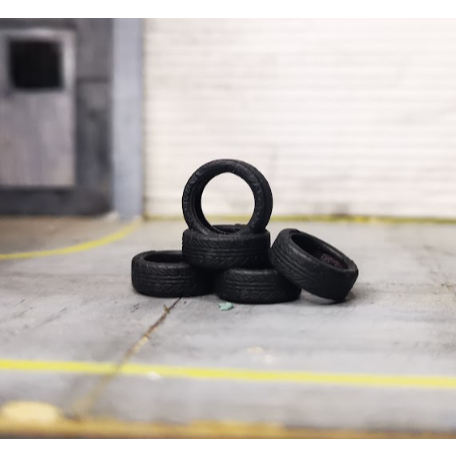 3D Receh Stack Tire type 1 Tire Pile 1/64 Advan Neova Yokohama ...