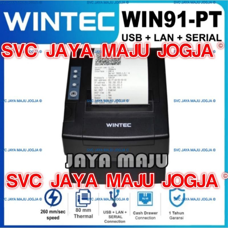 Wintec WIN91-PT - USB SERIAL LAN - SPEED 260 MM/S - EXTERNAL ADAPTER ...
