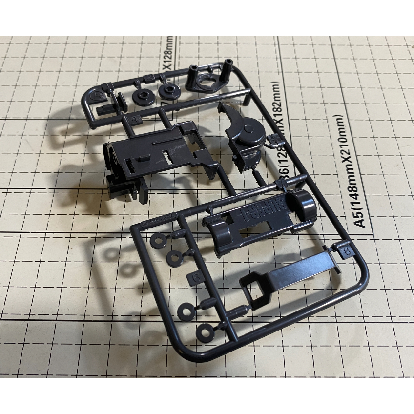 Original tamiya super 1 Gearbox/dragon gray (loose reinforce) | Shopee ...