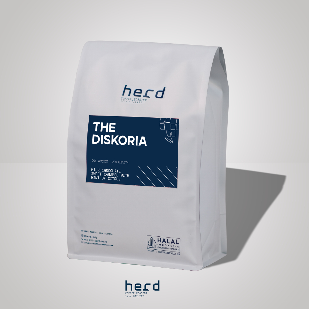 Herd Coffee Roaster The Discooria Robusta Arabica Coffee 1 KG Iced Coffee Milk Espresso Blend ...