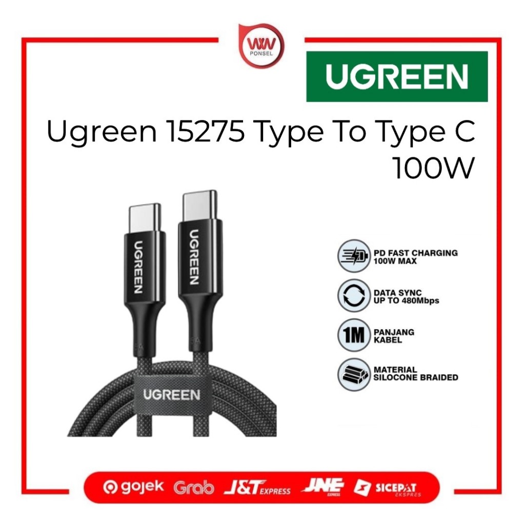 Ugreen Data Cable USB C to C Fast Charging 100W 1M | Shopee Singapore