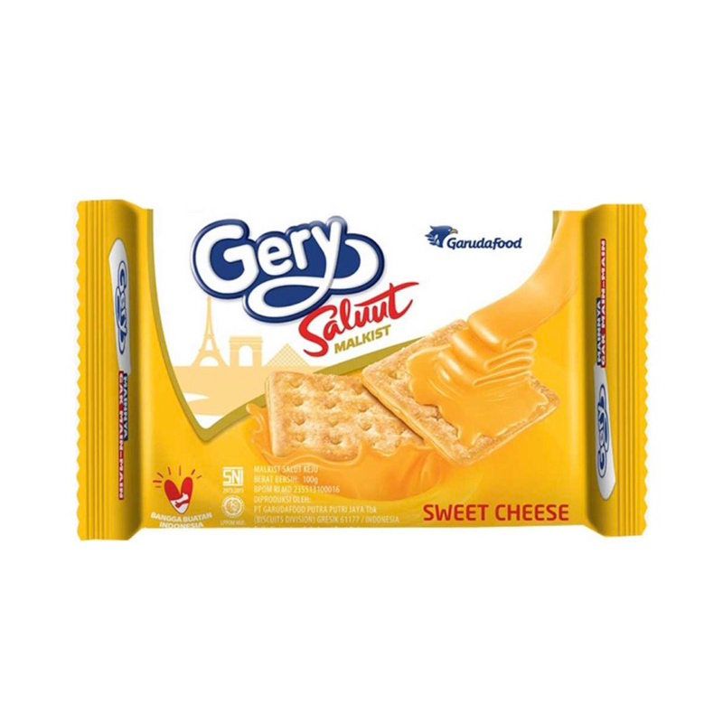Gery saluut malkist sweet cheese crackers cheese 100gr | Shopee Singapore