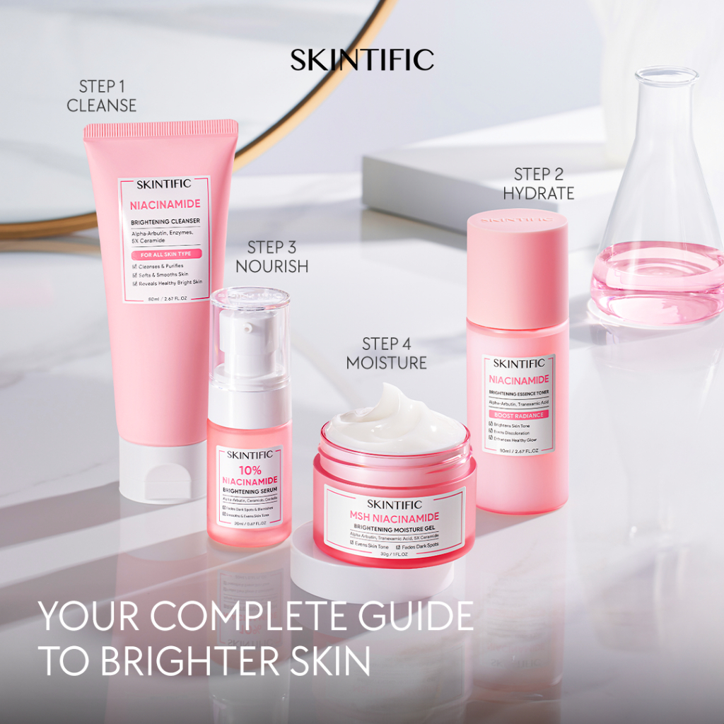 [OFFICIAL 4pcs Skincare set] SKINTIFIC - Brightening Packet Advanced ...