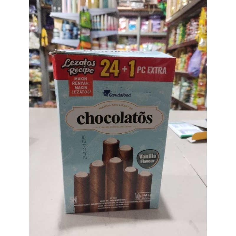 Chocolatos wafer rolls 1 pack contains 24 pcs (large) | Shopee Singapore