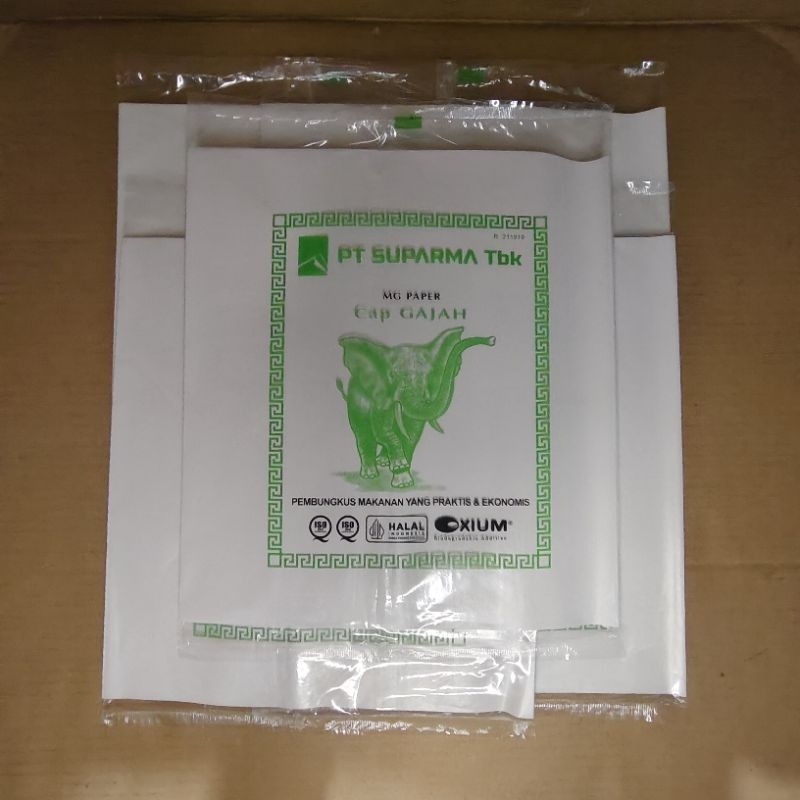 Kfc Gajah putih food wrapping laminated paper, 100 packs | Shopee Singapore