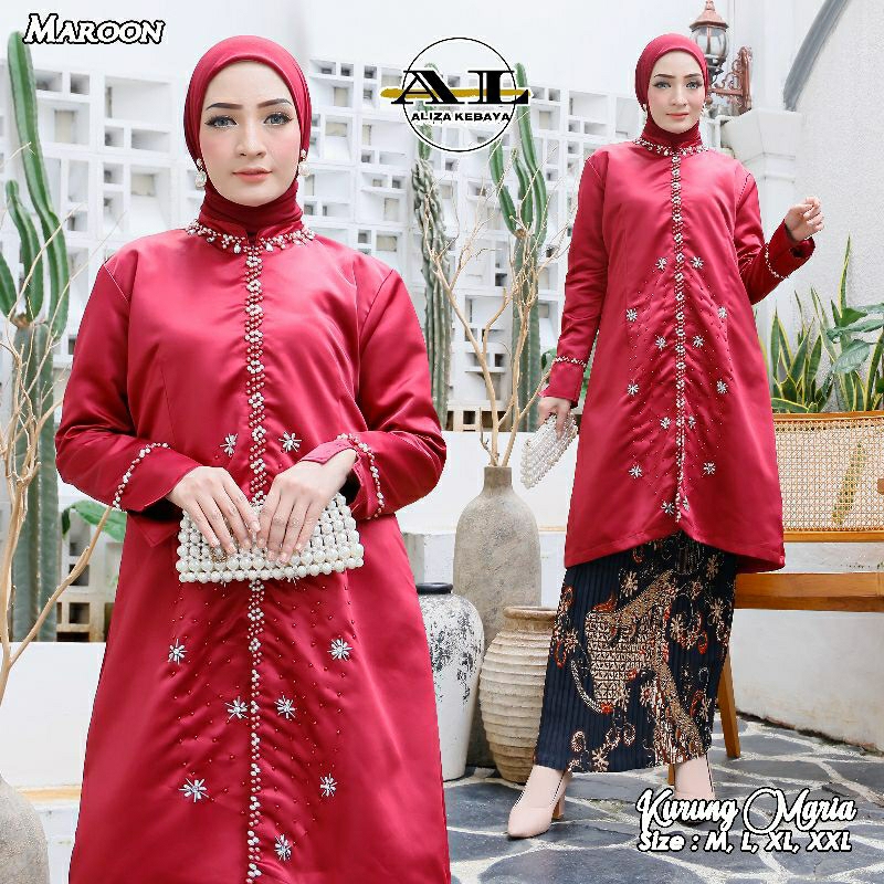 Maria Malay Kurung Kebaya Suit | Shopee Singapore