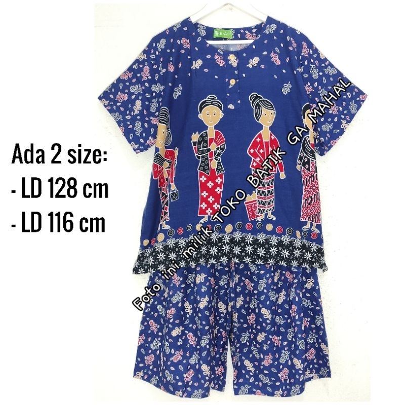 Setcel JUMBO batik pant suit HAP pajama ori | Shopee Singapore