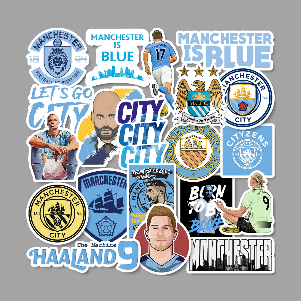 Sticker PACK - MANCHESTER CITY F.C. [20Pcs] | Shopee Singapore
