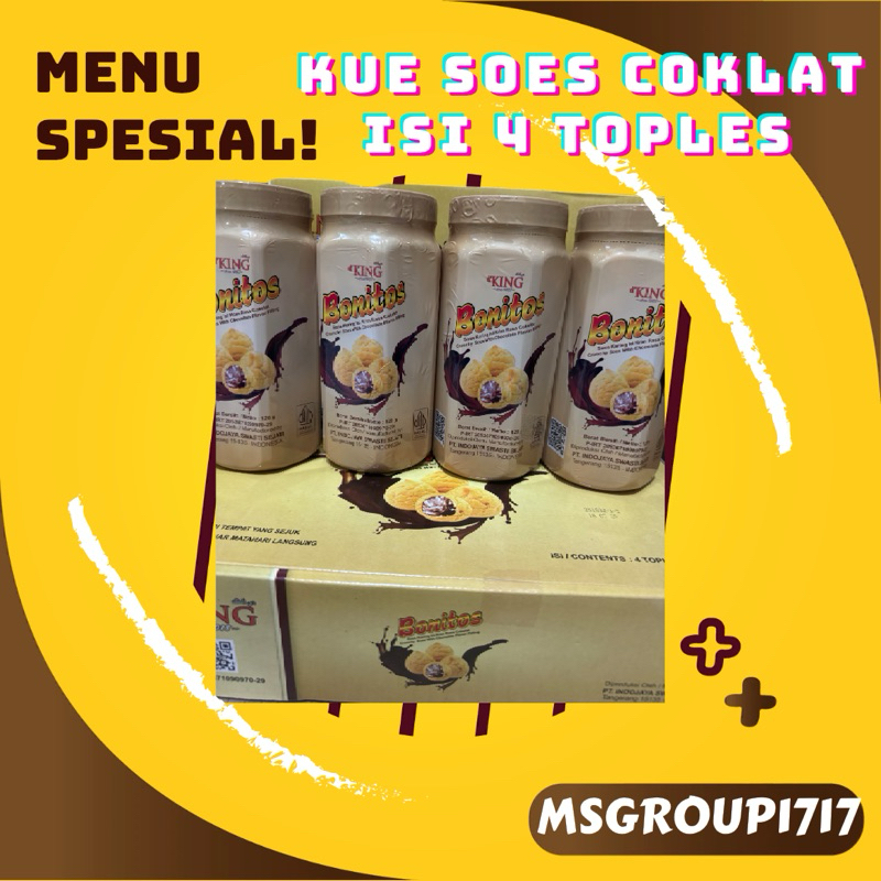 Dking Cake SOES Dry Melted Chocolate Contents 4 Jars/Chocolate Melted ...