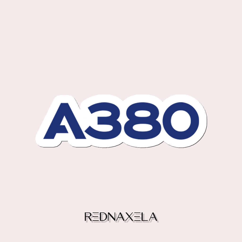 Vinyl Sticker A380 Airbus Logo Sticker Suitcase Outdoor Waterproof ...