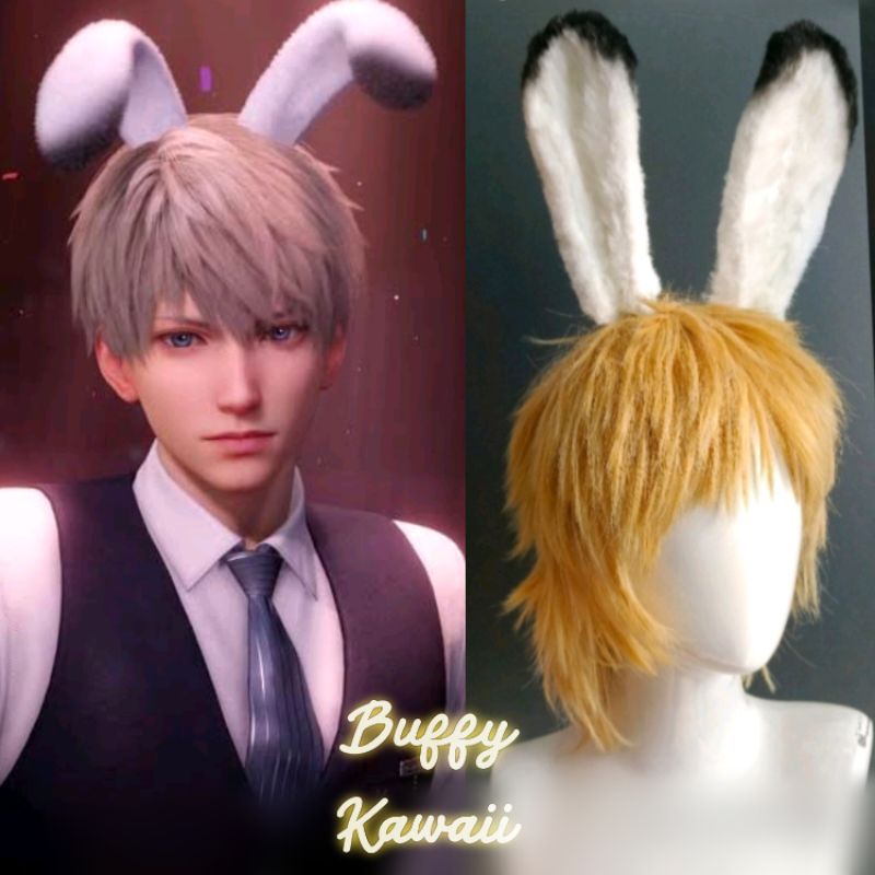 Headband realistic bunny ear xavier love and deepspace boyfriend game ...