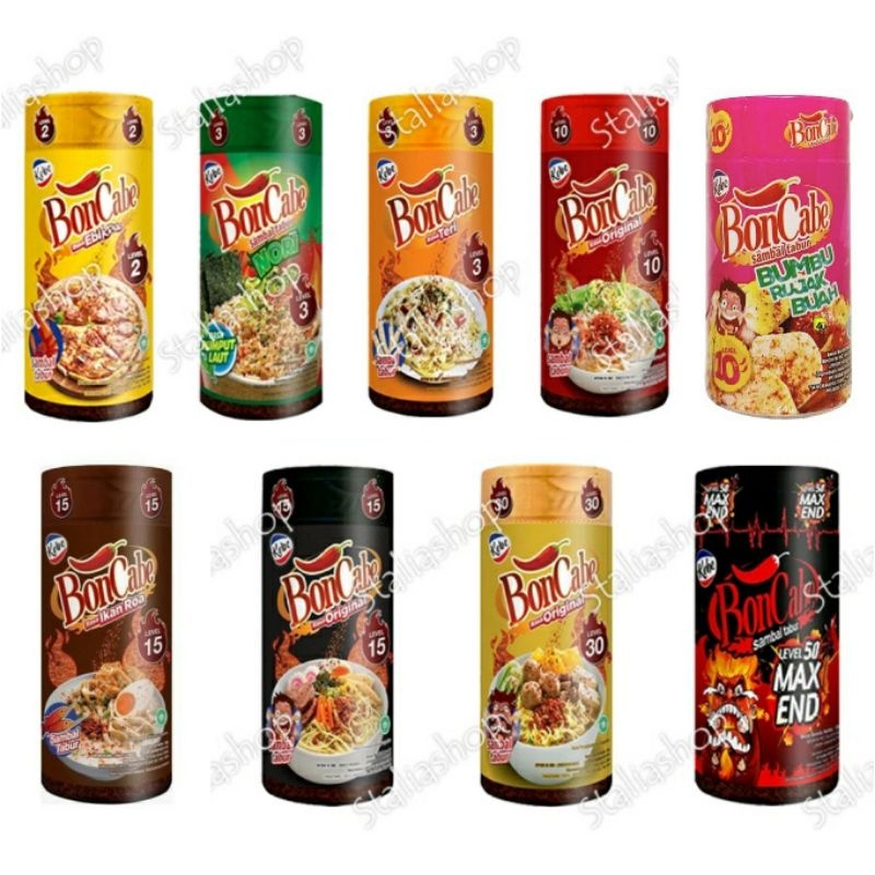 (BOTTLE) Boncabe Kobe Sambal Tabur Chili Powder | Shopee Singapore