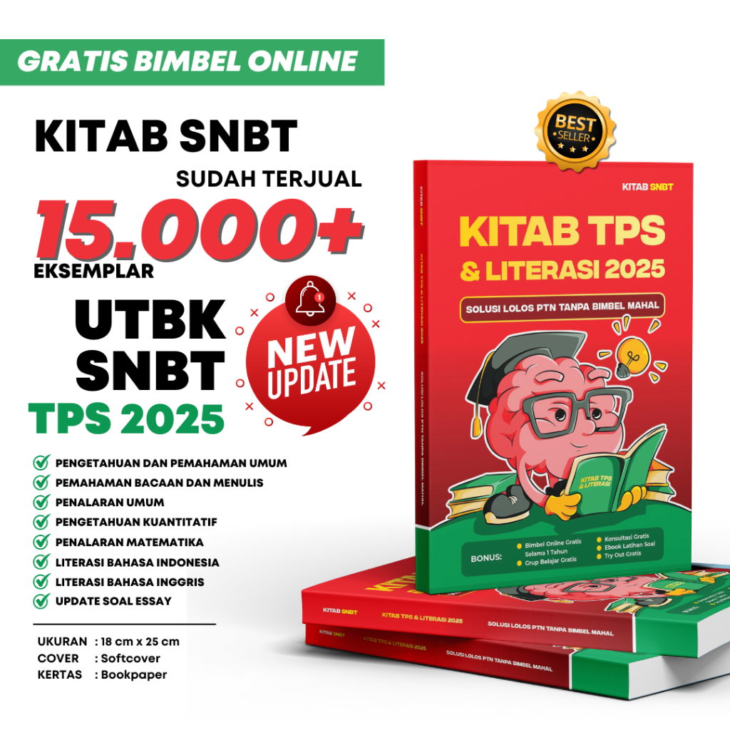 [TPS Book] TPS BOOK & LITERATION UTBK SNBT SBMPTN 2025 SMA CLASS 12 ...