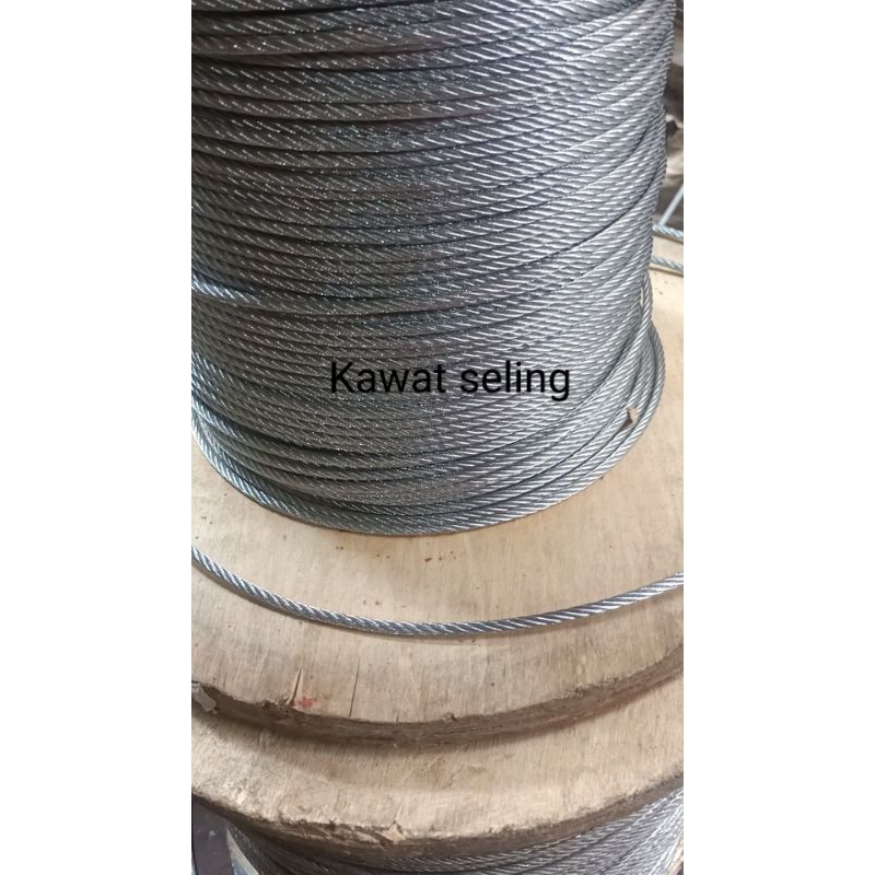 Galvanized steel wire rope M12/ 12mm (1/2" Inch) Fiber | Shopee Singapore