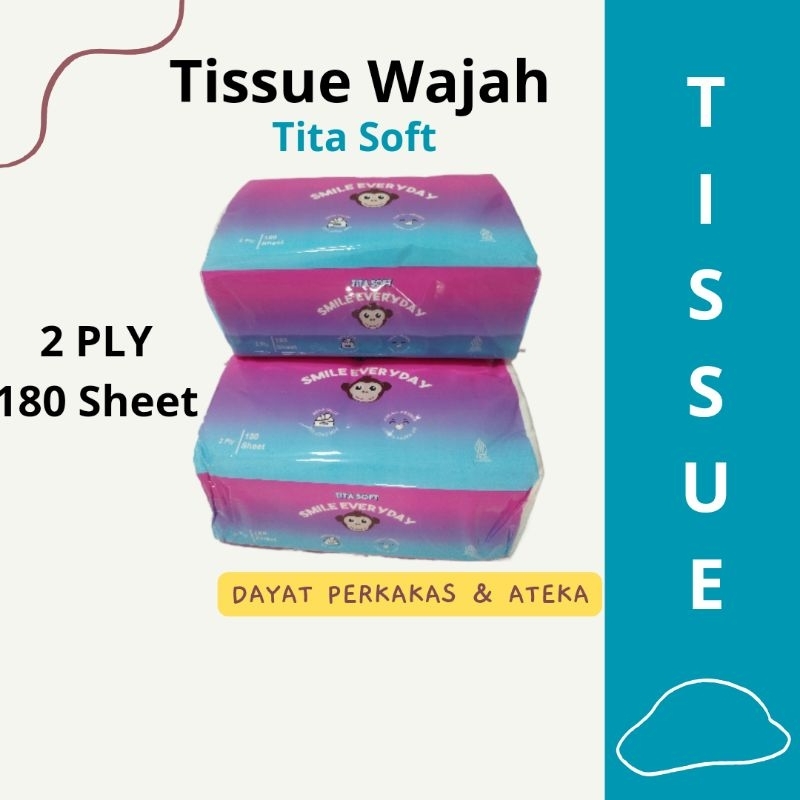Tissue TITA SOFT 2 PLY 180 SHEET (FACIAL TISSUE) | Shopee Singapore